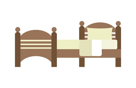 전용 수면 가구 디자인 침실 패션 침대 와 인테리어 룸 편안한 홈 휴식 아파트 장식 벡터 일러스트 가구에 대한 스톡 벡터 아트