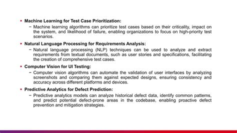 Integrating Ai Capabilities In Test Automation Pptx