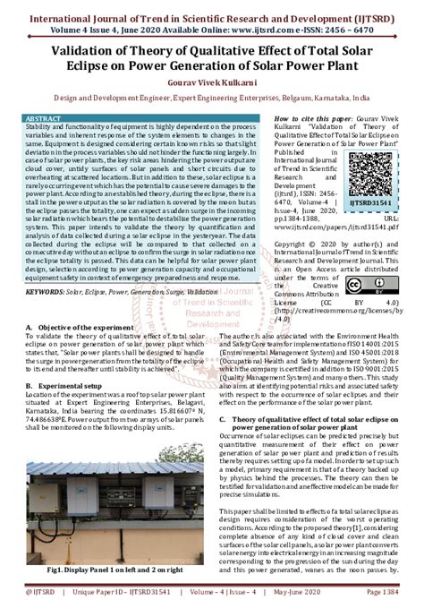 Pdf Validation Of Theory Of Qualitative Effect Of Total Solar Eclipse