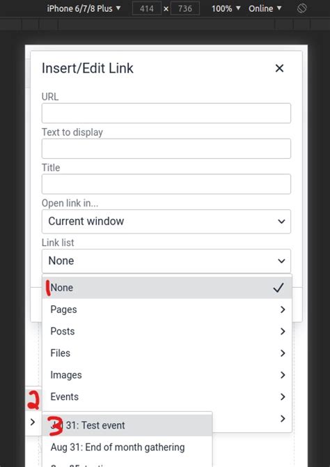 Link List Not Fully Responsive Goes Off Screen On Narrow Screens