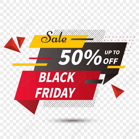 간단한 검은 금요일 멤피스 스타일 테두리배지현대의 Png 일러스트 무료 다운로드 Lovepik