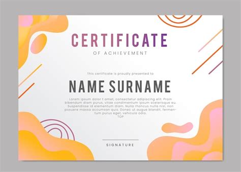 Premium Vector Liquid Abstract Certificate