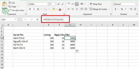 Cách Dùng Hàm Nhân Hàm Product Trong Excel