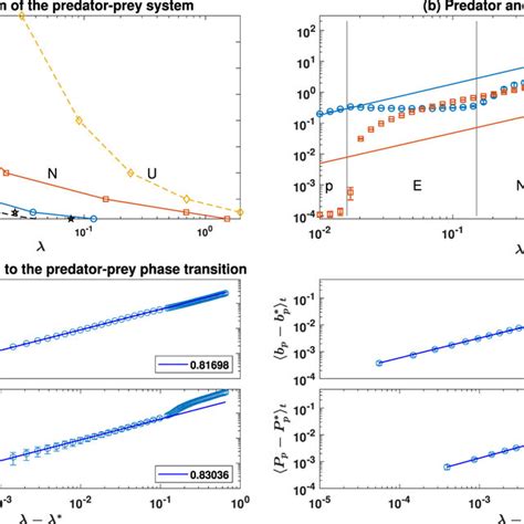 Phase Diagram And Phase Transitions In A Predatorprey System A The