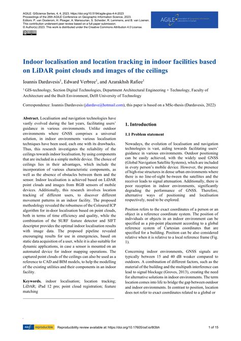 Pdf Indoor Localisation And Location Tracking In Indoor Facilities
