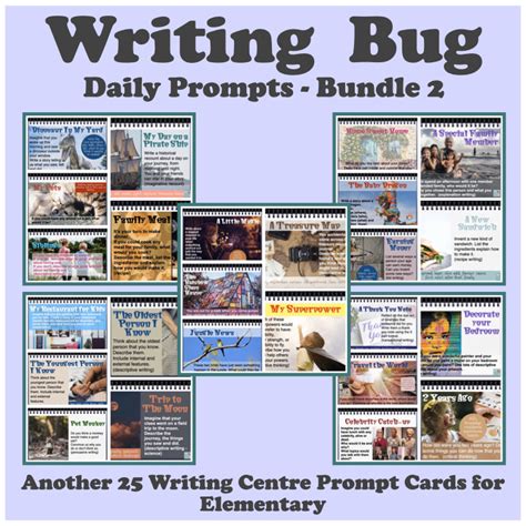 The Writing Bug Bundled Sets 6789 And 10 Writing Prompts