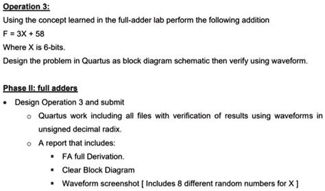solved operation 3 using the concept learned in the full adder lab