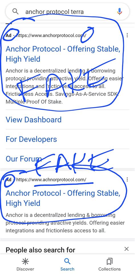 FAKE Anchor Sites Up Again Do NOT Click On Any Ads To Get To The Site Anchor
