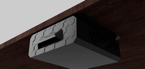 带有六边形设计的桌下抽屉 来自 Gygabor007 Makerworld