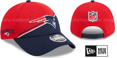 New England Patriots Dashmark Sideline Snapback Red Royal Hat