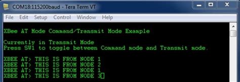 XBee AT Mode Transmit And Command Mode Example RF And Wireless DigiKey TechForum An