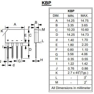 KBP310 Bridge Rectifier 3 Amp - Tempero Systems Shopping