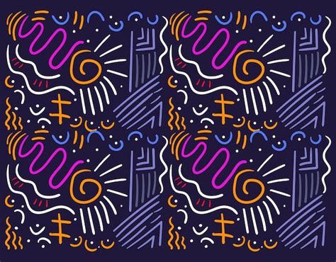 Premium Vector Line Abstract Seamless Pattern