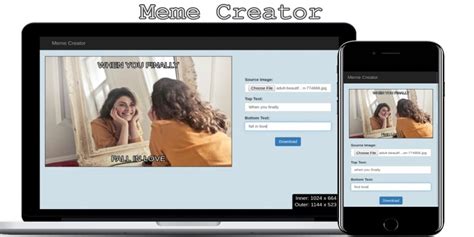 Meme Creator Javascript Web Application By Lakescripts Codester