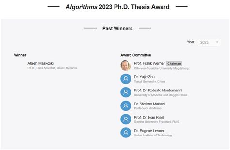 Algorithms Mdpi On Linkedin 📢 Exciting News We Are Pleased To Announce The Winner Of The 2023