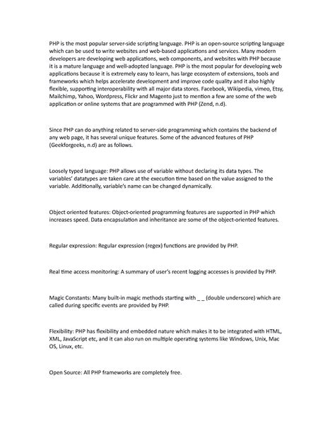 Discussion 4 1 Discussion 4 1 Solution Php Is The Most Popular Server Side Scripting