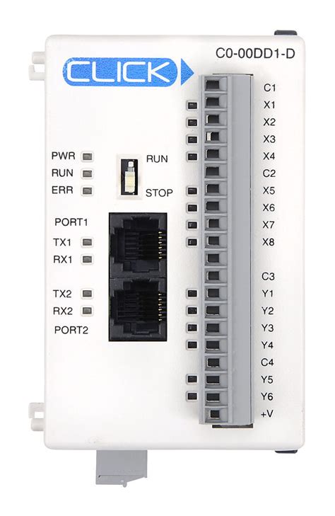 Click Plc 8 Pt In 6 Pt Out Serial Ports Programmable Logic Controller Pn C0 00dd1 D
