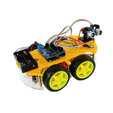 Kit Robot Voiture 4wd Arduino Uno R3 Châssis Intelligent Avec Moteurs Electronic Shop