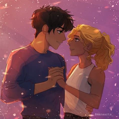 Percabeth Dance Art Print Percy Jackson And Annabeth Chase 8x8