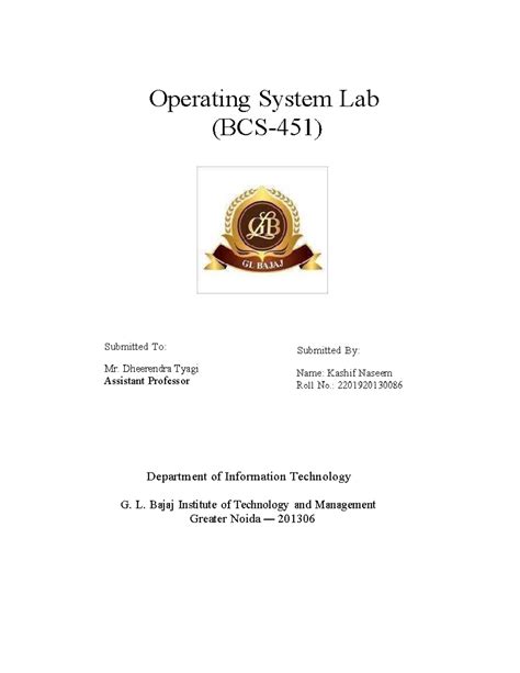 Downloadfile Database Management System Operating System Lab Bcs 451 Submitted To Mr