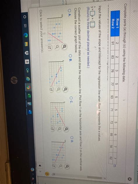 solved complete parts a through c using the following