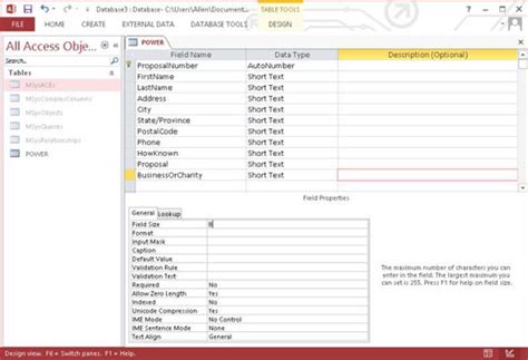 How To Create A SQL Database Table In Access Dummies