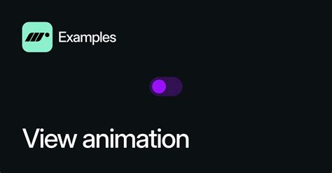 View Animation Motion Example