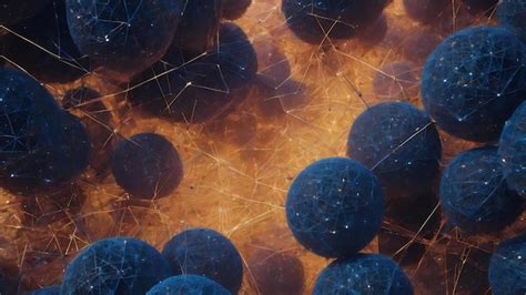 Premium Ai Image Abstract Geometric Figure Made Of Digital Particles Network Connection A