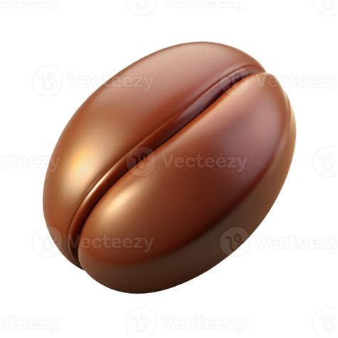 Calm Glorious Hyper Specific Professional Render Isolated Cutout Single Coffee Bean Roasted