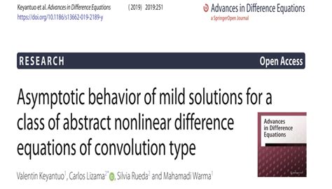 Asymptotic Behavior Of Mild Solutions For A Class Of Abstract Nonlinear Difference Equations Of