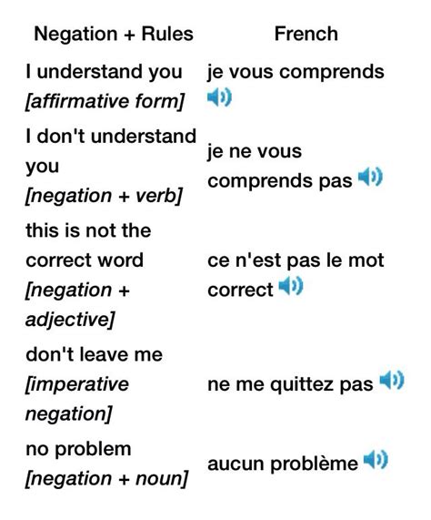 French Negation Pdf