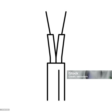 스피커 케이블 와이어 라인 아이콘 벡터 일러스트 레이 션 구리에 대한 스톡 벡터 아트 및 기타 이미지 구리 금속 단열재 Istock