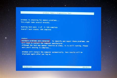 Hardware Problems Were Detected Memory Diagnostic Fix