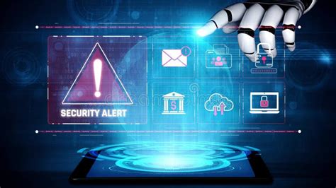 Ai Assisted Cybersecurity Threat Detection And Alert System Marrow Stock Footage Video Of