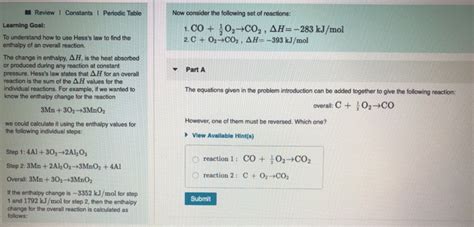 Solved Review L Constants L Periodic Table Now Consider The Chegg Com