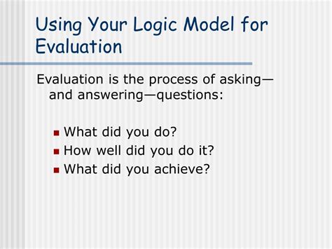 PPT Using Logic Models For Program Planning And Evaluation PowerPoint Presentation ID 693730