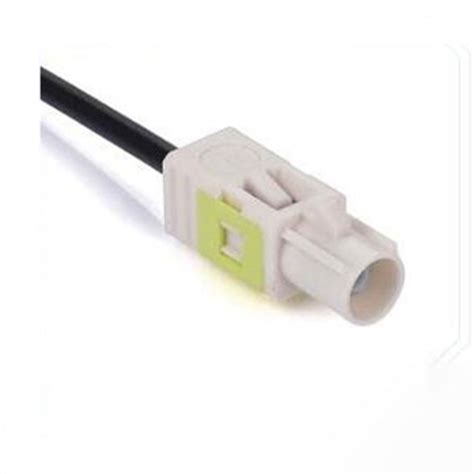 Fakra B Code White Straight Male Connector Die Casting Radio Phantom Supply Single End Cable 05m