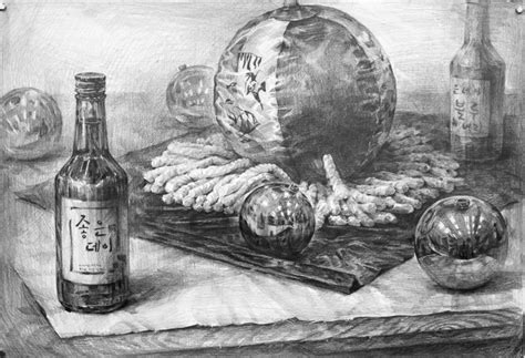 정물 소묘 과정미쓰비시 연필 사용 후기 부산 입시미술학원 네이버 블로그