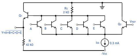 Draw The Schematic Of A Four Input Ecl Nor Gate Quizlet