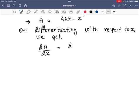 Solved Find The Length And Width Of Rectangle That Has The Given Perimeter And Maximum Area