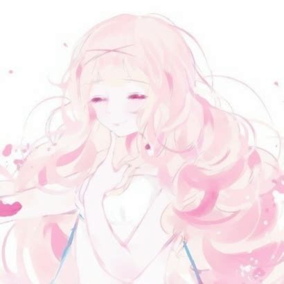 萌系好看高清的动漫女头可爱仙气粉色图片 女生头像 我爱你头像网
