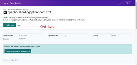 Snyk Vulnerability Scanning · Issue 23558 · Apacheshardingsphere · Github