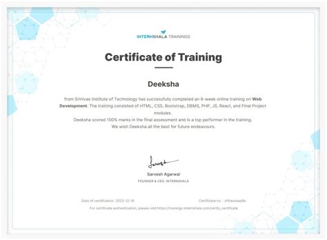 deeksha shetty on linkedin internshala internship