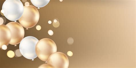 3d 황금 풍선 디자인 배경 아름 다운 그림 배너 템플릿 벡터 기념일에 대한 스톡 벡터 아트 및 기타 이미지 기념일 낮 놀라움 Istock