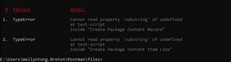 newman does not recognize substring 🙋 help postman community
