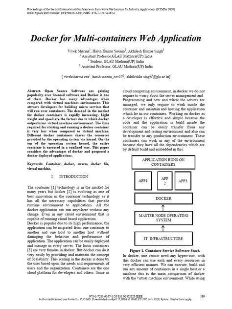 docker for multi containers web application pdf cloud computing