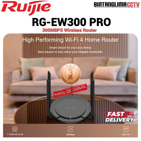 Jual Ruijie Rg Ew300 Pro 300mbps Wireless Smart Router Shopee Indonesia