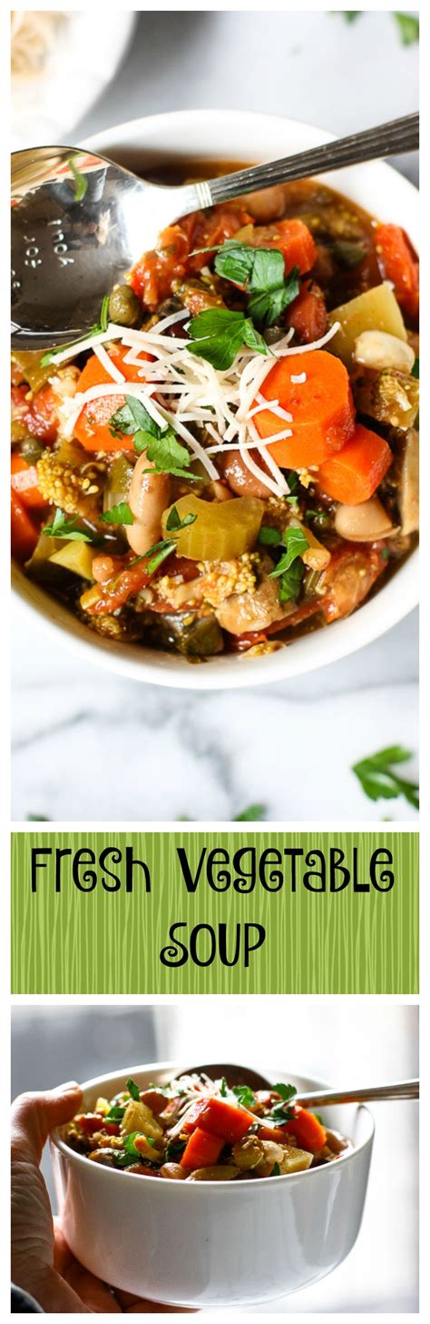 Simple Fresh Vegetable Soup Recipe