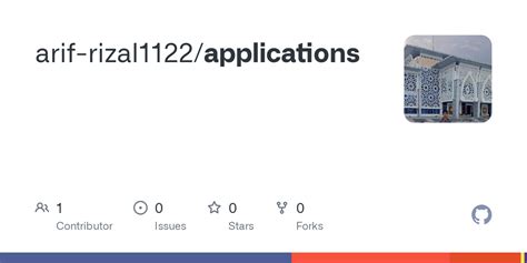 Github Arif Rizal Applications