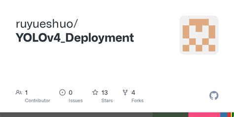 Github Ruyueshuoyolov4deployment